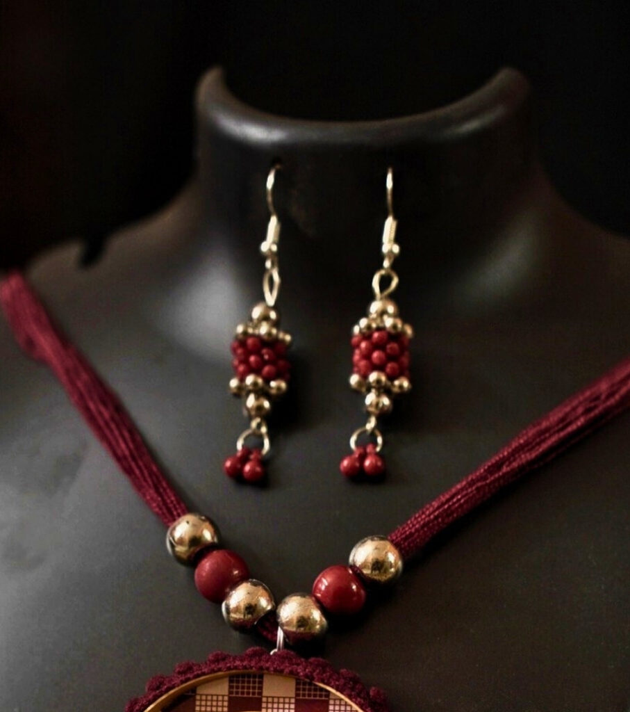 Swastik Shakti Traditional Necklace Set - IndiTemptation – Crafted by ...