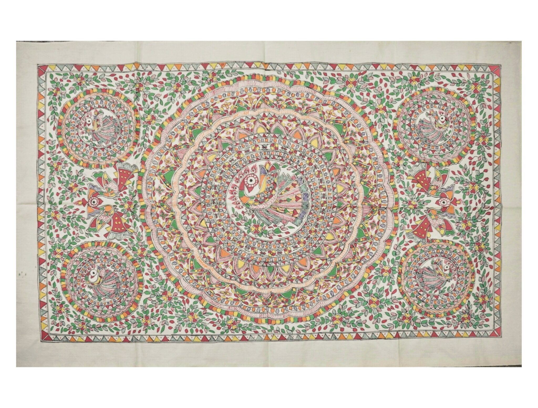 "Matsya Mandala – Cycle of Life" – Handpainted Madhubani Art ...